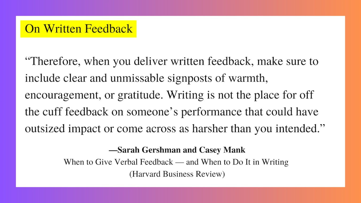 The Feedback Skills Guide for Leaders: Frameworks, Tips, Tools
