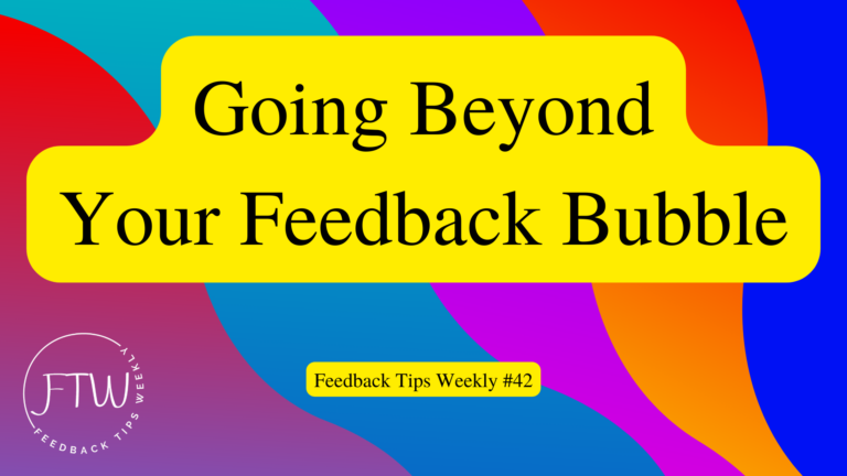 Going Beyond Your Feedback Bubble